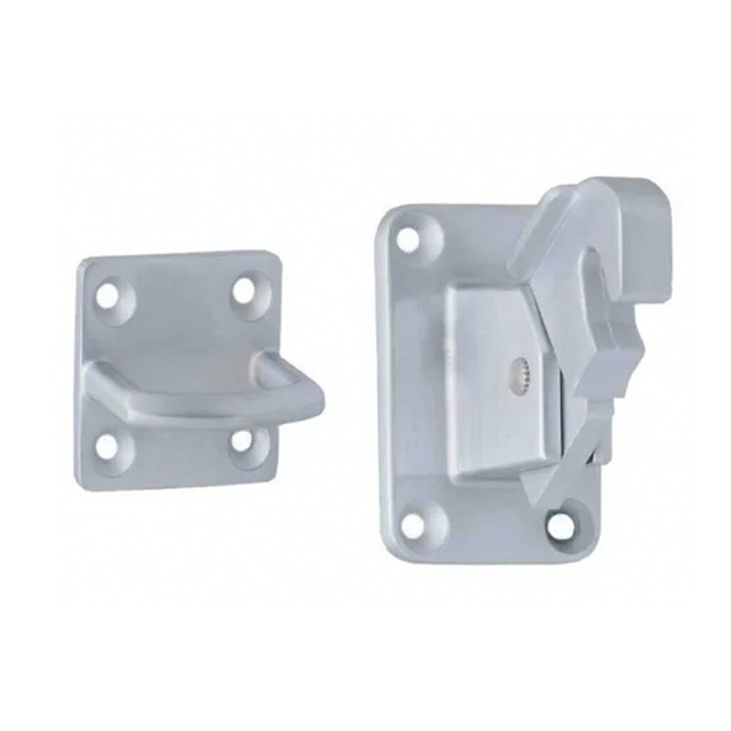 DOOR STOP MANTIS 125MM SELF LATCHING HOLDER WALL MOUNT SATIN CHROME ON ...