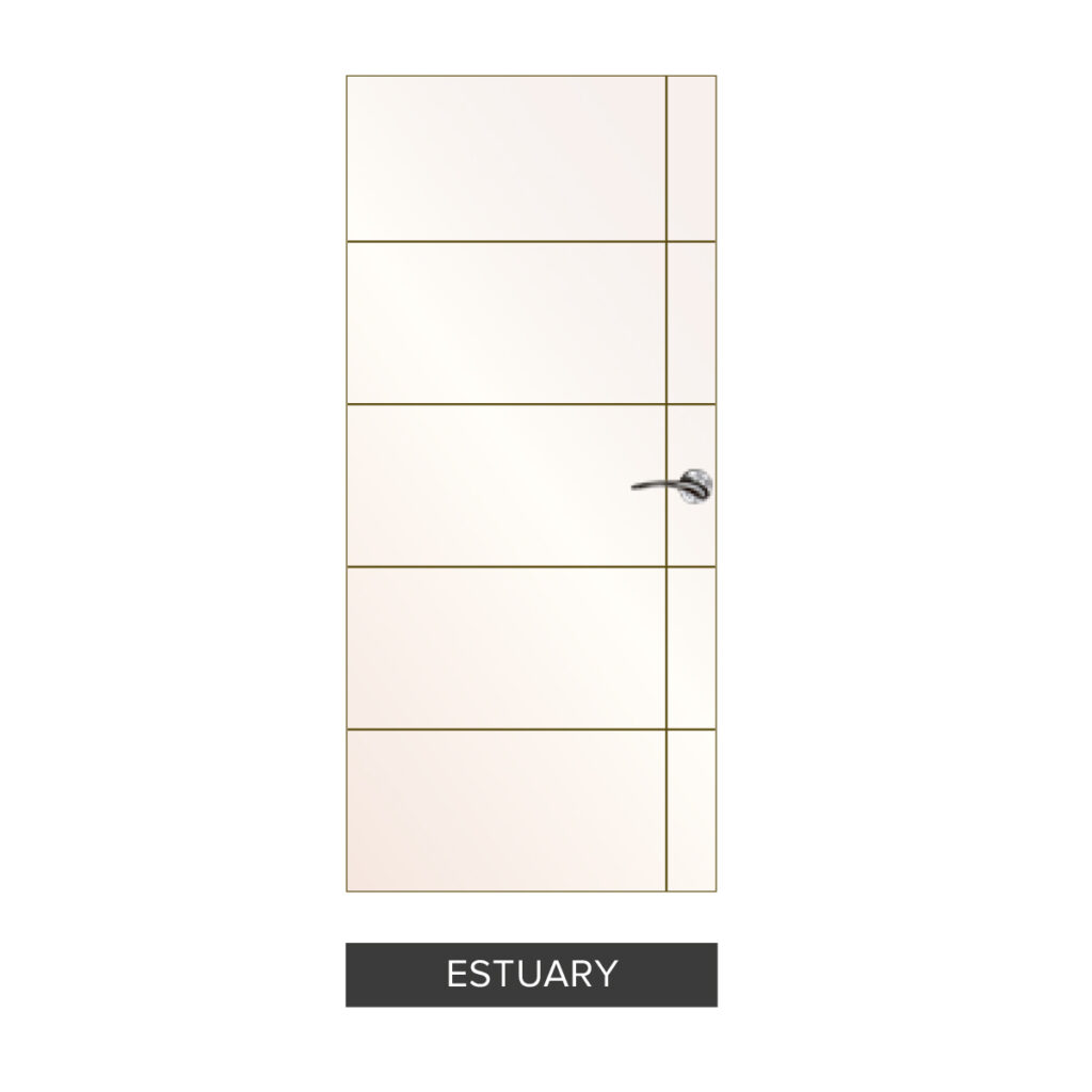 ESTUARY - Grooved Door - Central Plateau Doors