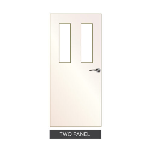TWO PANEL - Vision Panel Door - Central Plateau Doors